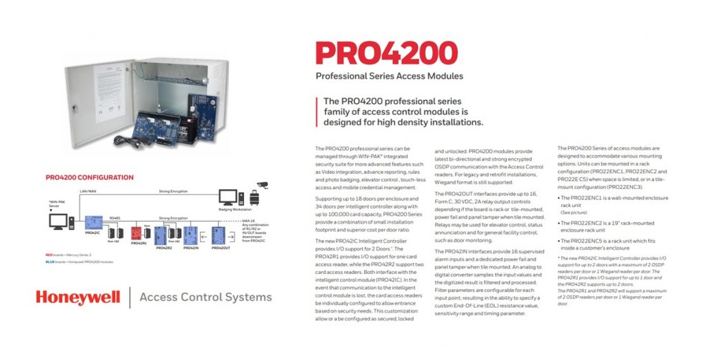 Honeywell PRO4200 - FlexNet System Incorporated